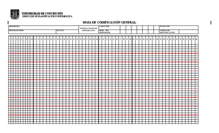 Hoja de Codificacion | PDF