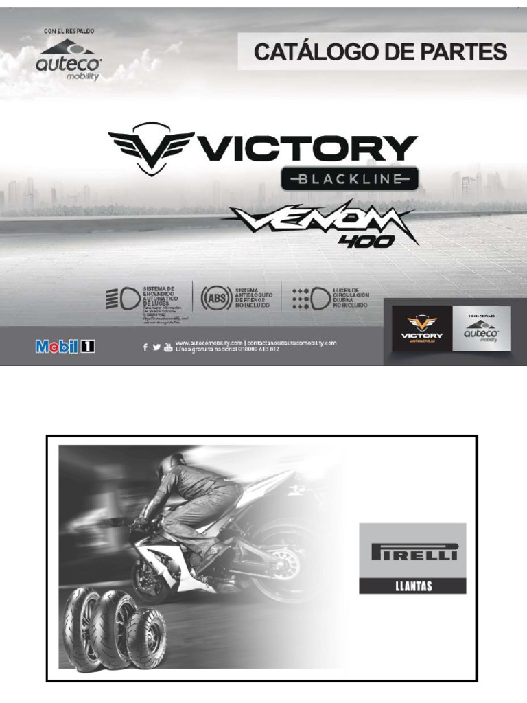 Manual de Partes Venom 400 | PDF | Arandela (Hardware) | Sistema de ...