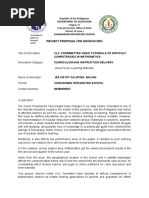 DepEd Format of A Project Proposal For Innovation in Schools | PDF ...