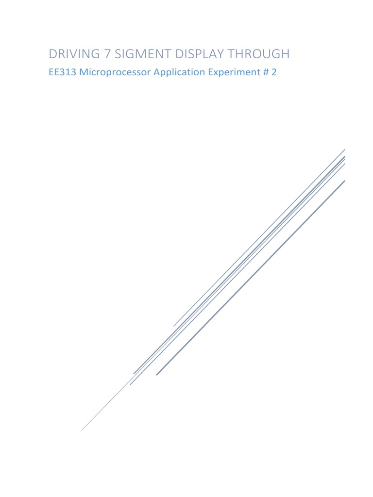 EE313 Lab 2 | Download Free PDF | Microcontroller | Microprocessor