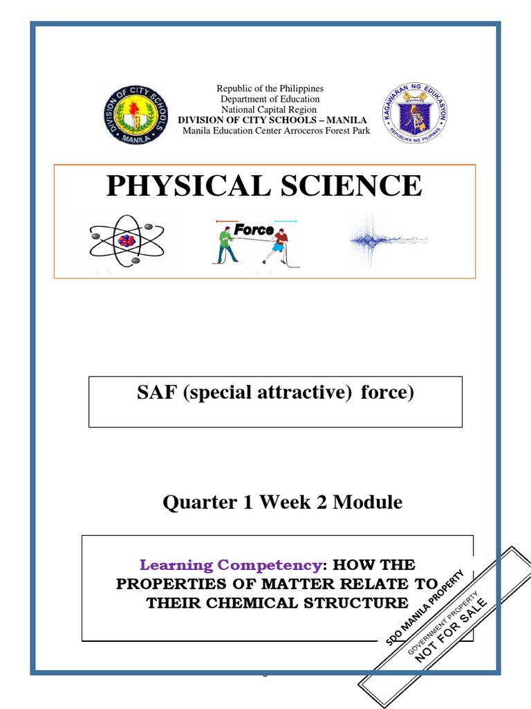 Physical Science: Matter & Polarity | PDF | Chemical Polarity ...