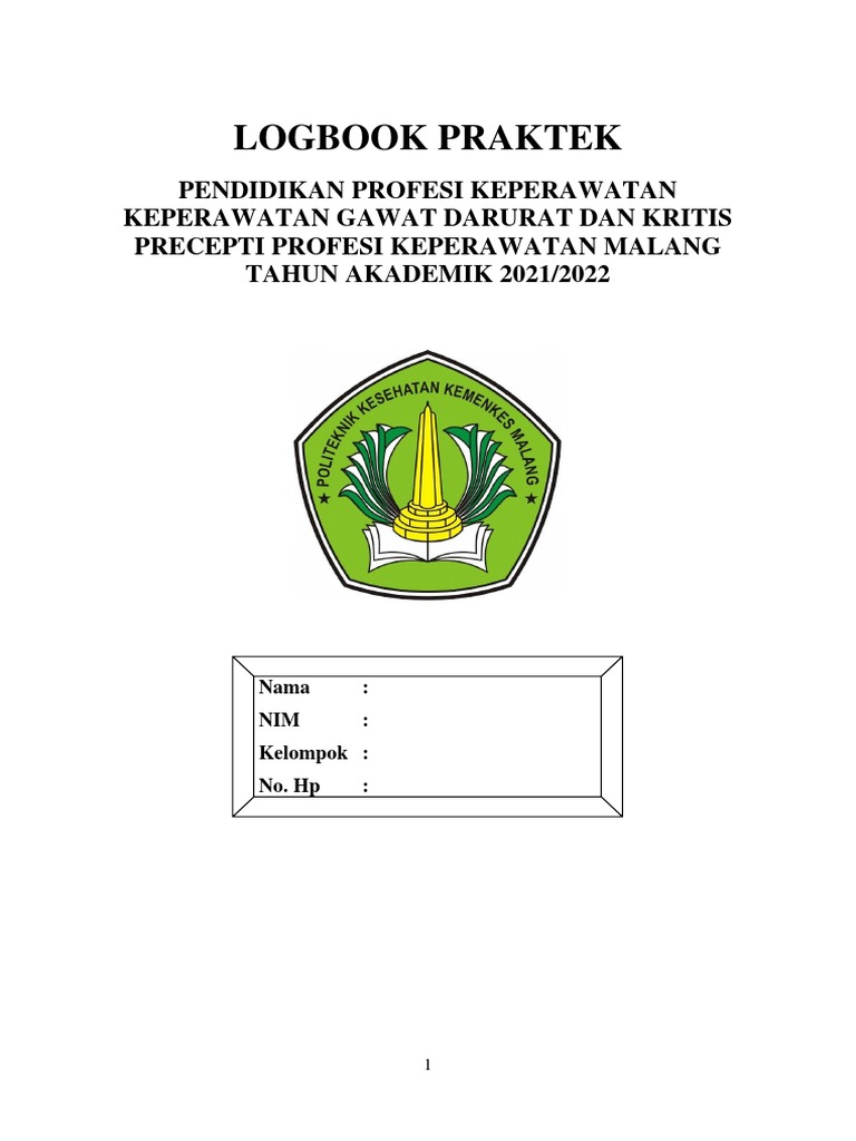 Logbook PK Gadar & Kritis Ners Fix | PDF