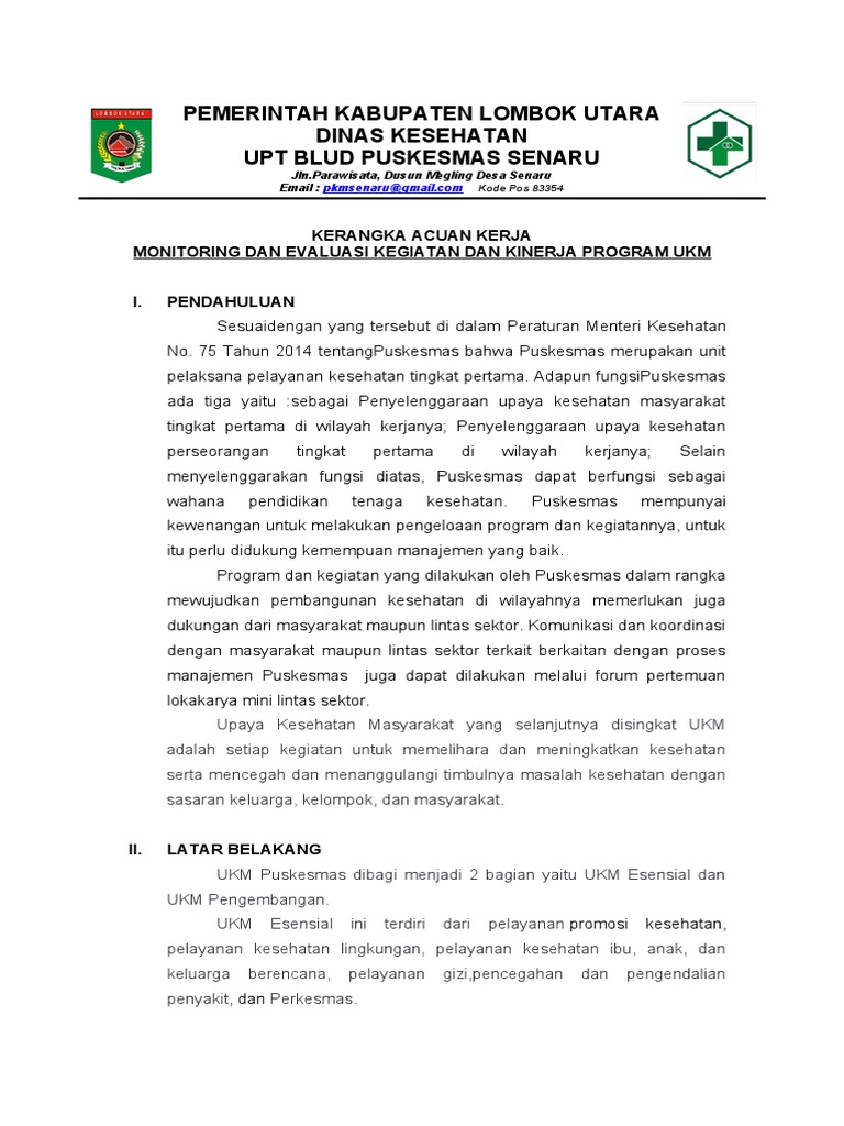 Monitoring Kinerja Program UKM Puskesmas | PDF | Pengembangan Diri