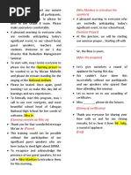 Emcee Script For Seminar | PDF