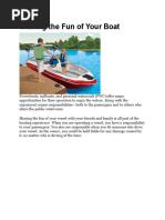Infographic: Boating Safety | PDF | Industries | Nature