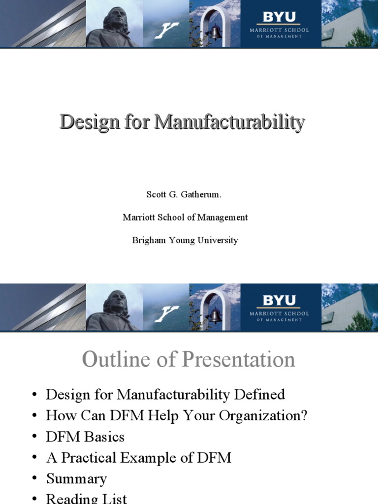 Design For Manufacturability | PDF | Screw | Reliability Engineering