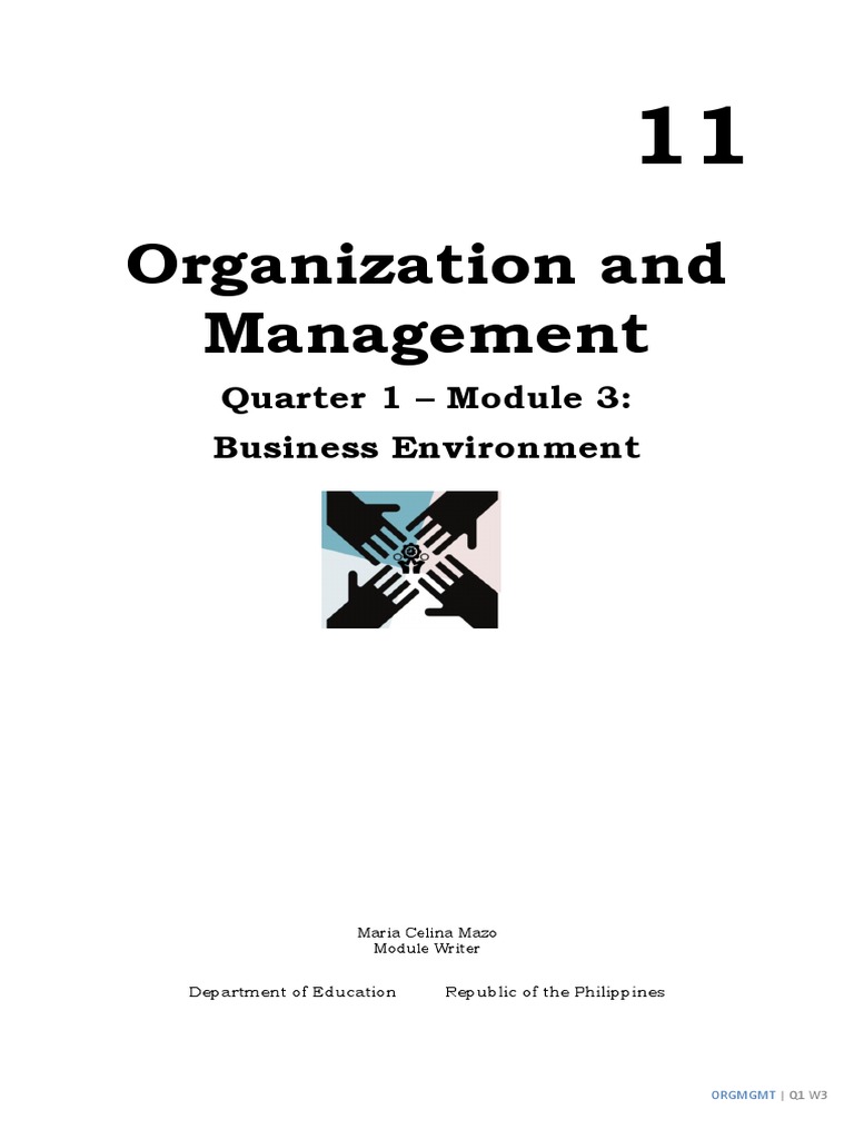 Organization and Management Week 3 | PDF | Swot Analysis ...