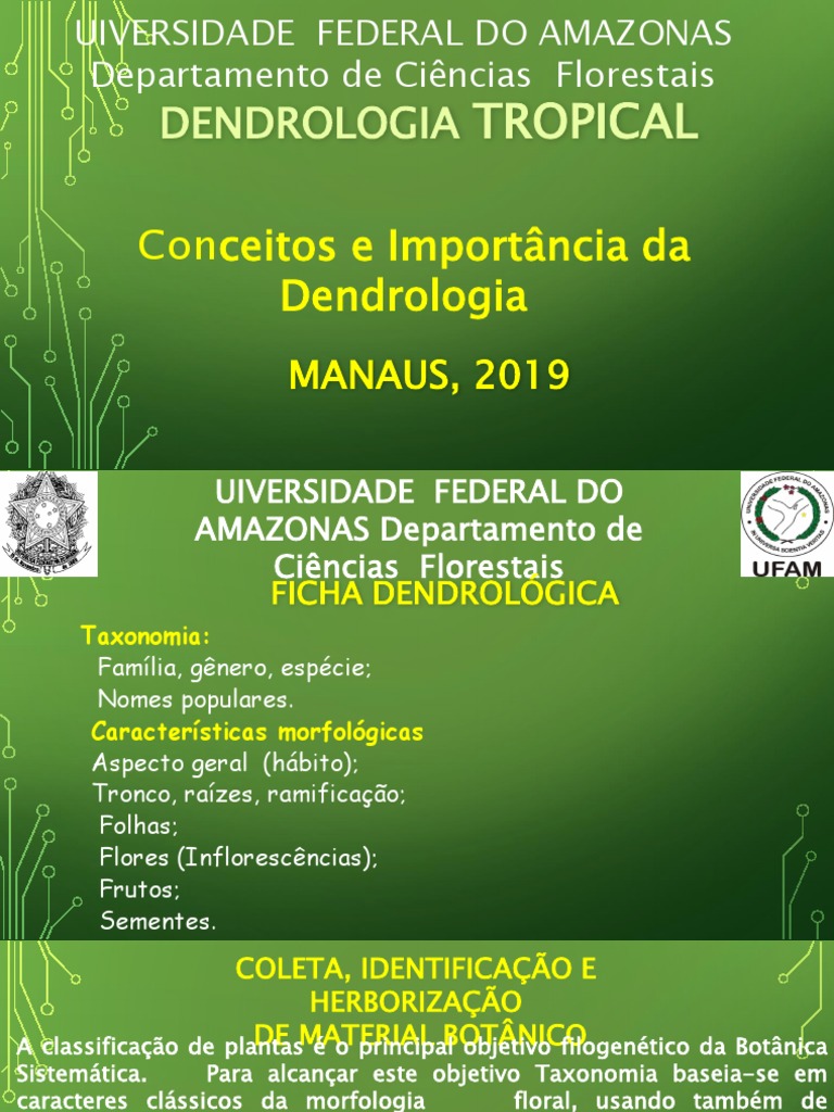 Tema 1 - Dendrologia Tropical 15.08 - Português | PDF | Taxonomia ...