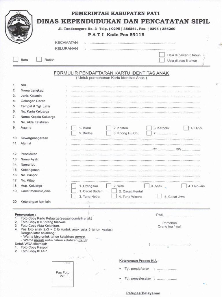 Formulir Kia | PDF