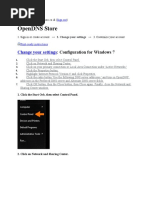 Using DNS over HTTPS with OpenDNS | PDF | Domain Name System | Telecommunications