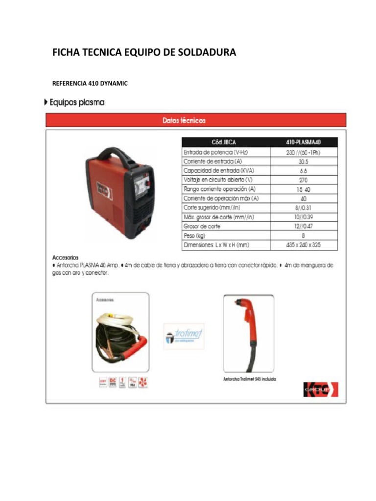 Ficha Tecnica Soldadura | PDF