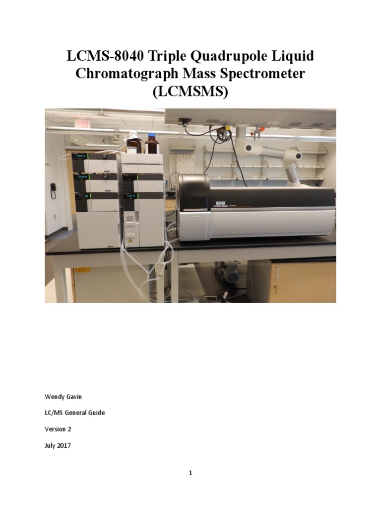 LC Ms Training Protocol 2 | Download Free PDF | Mass Spectrometry ...