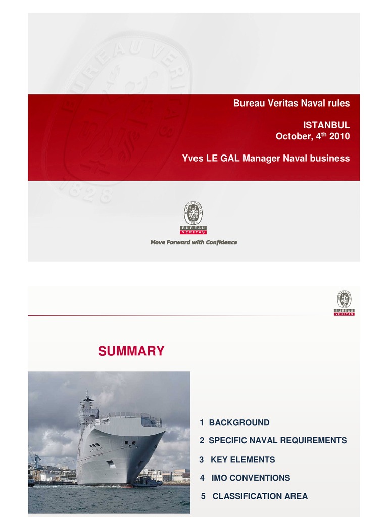 Bureau Veritas Naval Classification Rules | PDF | Ships | Watercraft