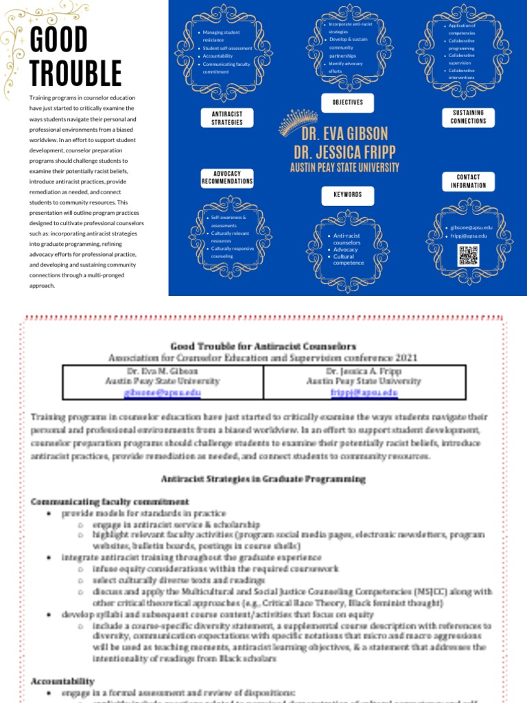 Aces 2021 - Gibson Poster and Handout | PDF | School Counselor ...