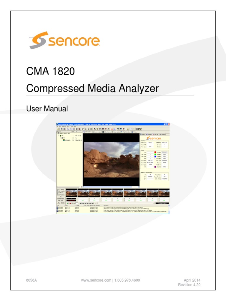 CMA 1820 User Guide | PDF | Data Compression | Video