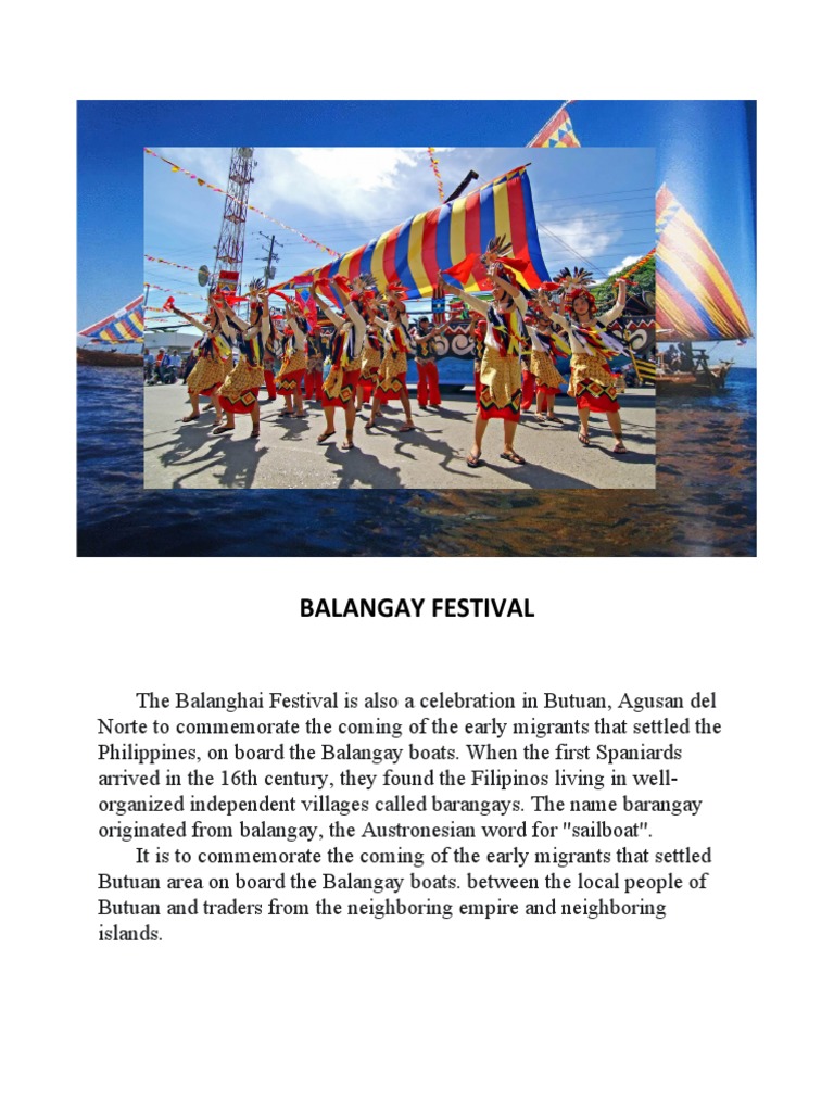 Balangay Festival | PDF