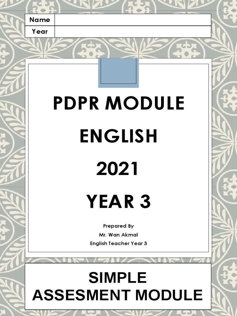 English Module Year 3 (Simple Assesment Listening) | PDF | Art