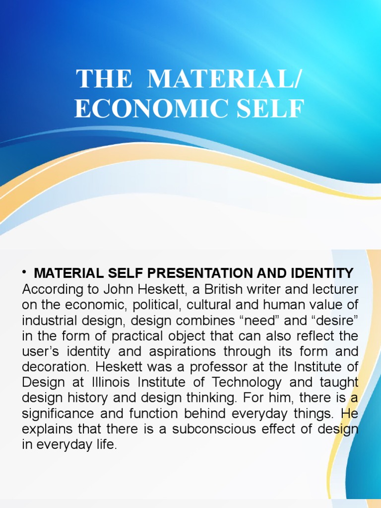 The Material Economic Self | Download Free PDF | Consumerism | Behavior