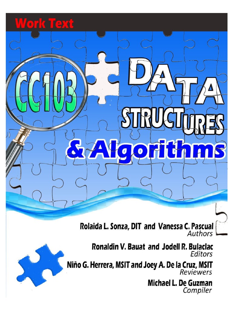 Cc103-Data Structures and Algrorithm | PDF | Queue (Abstract Data Type) | Data Type
