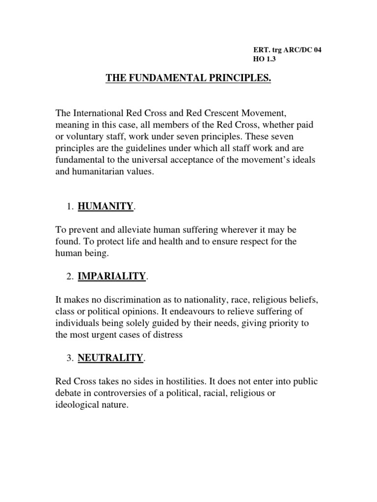 7 Fundamental Principles | PDF