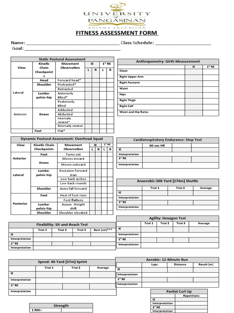 PFA Form and Criterion | PDF | Anatomical Terms Of Motion | Foot