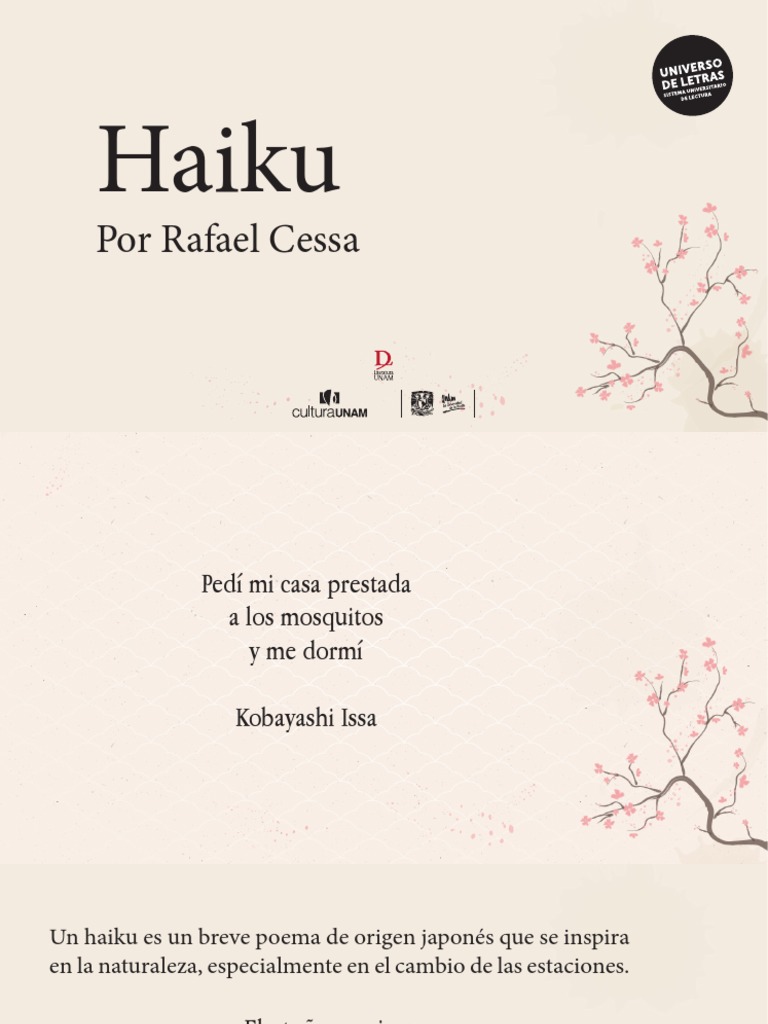Ejemplos de Haikus para Niños | PDF | Haiku | Poética