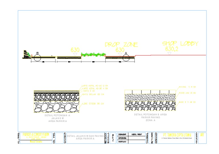 Detail Potongan A-B | PDF
