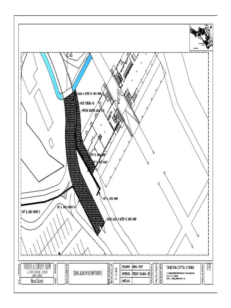 Denah Jalan 6 Meter Menuju Ramp Parkir e | PDF