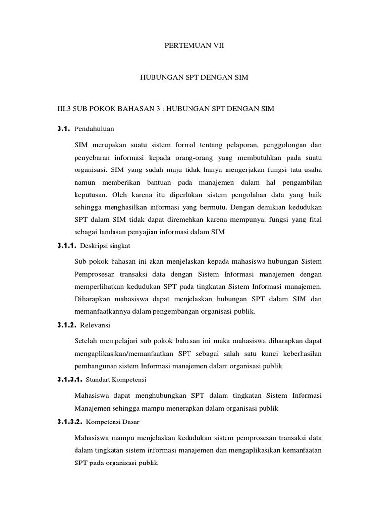 Hubungan SPT Dengan Sim | PDF