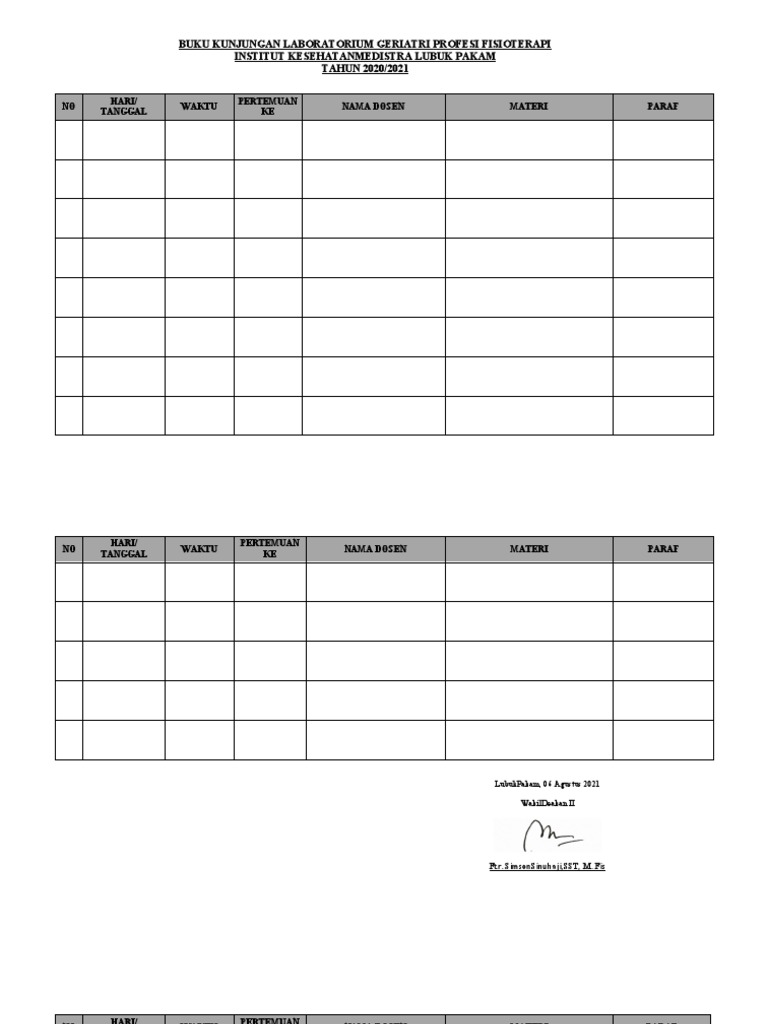 Buku Penggunaan Lab 2018 | PDF