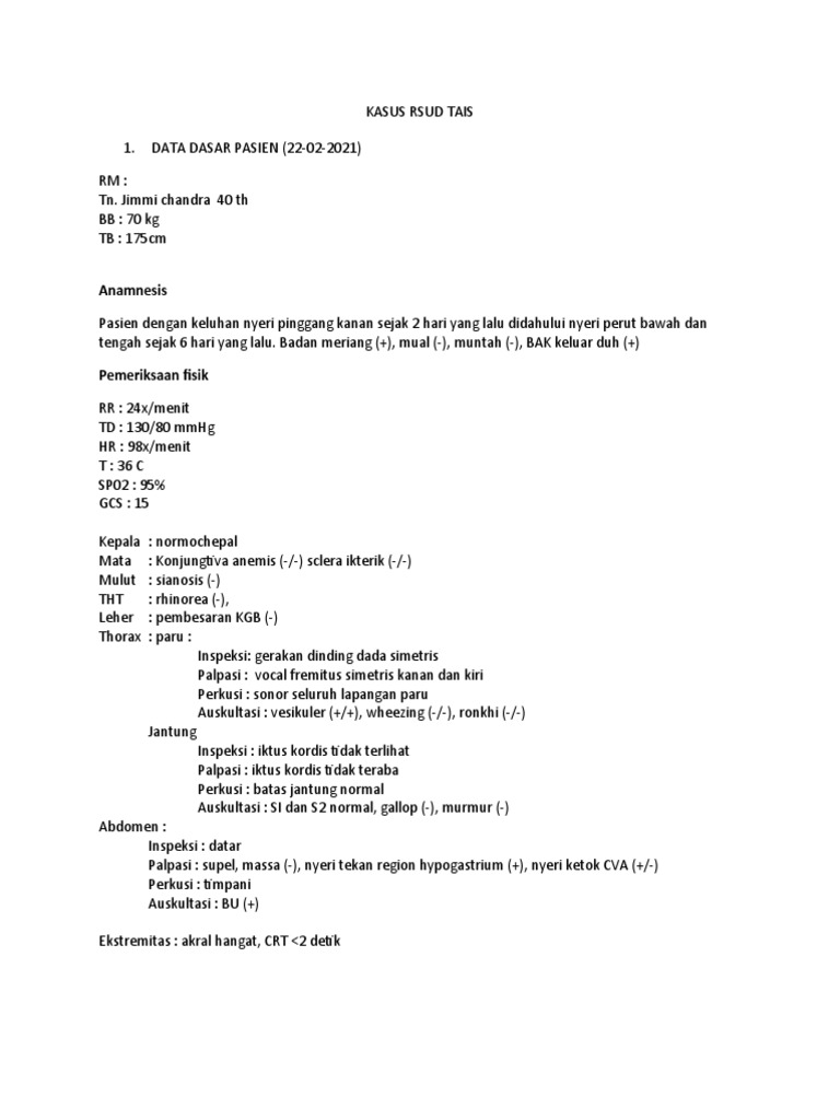 Kasus Rsud Tais | PDF