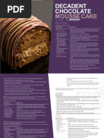 Chocolate Layered Petit Gateaux | PDF | Custard | Chocolate