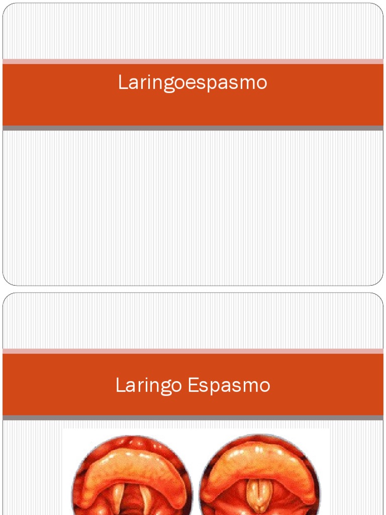 Laringoespasmo Ucc JJR Pres | PDF | Medicina CLINICA | Enfermedades y ...