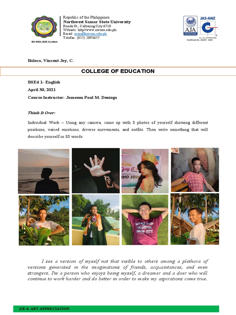 INDIVIDUAL ACTIVITY MODULE 5 SOULMAKING, APPROPRIATION, ANG ...