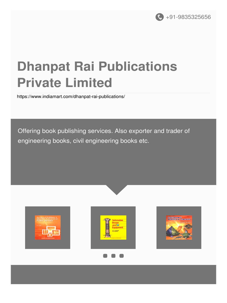 Dhanpat Rai Publications Private Limited | PDF | Engineering | Books