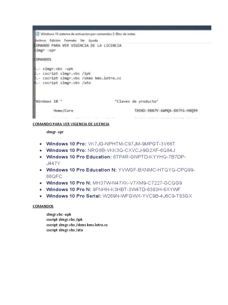 Comando para Ver Vigencia de Licencia SLMGR - XPR | PDF | Business ...