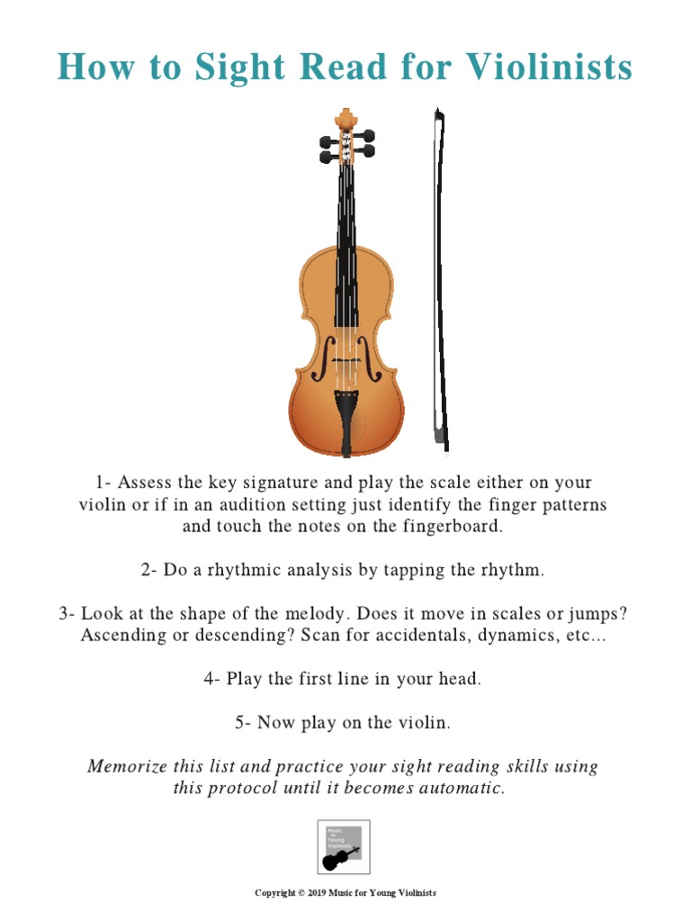 How To Sight Read Violin | PDF