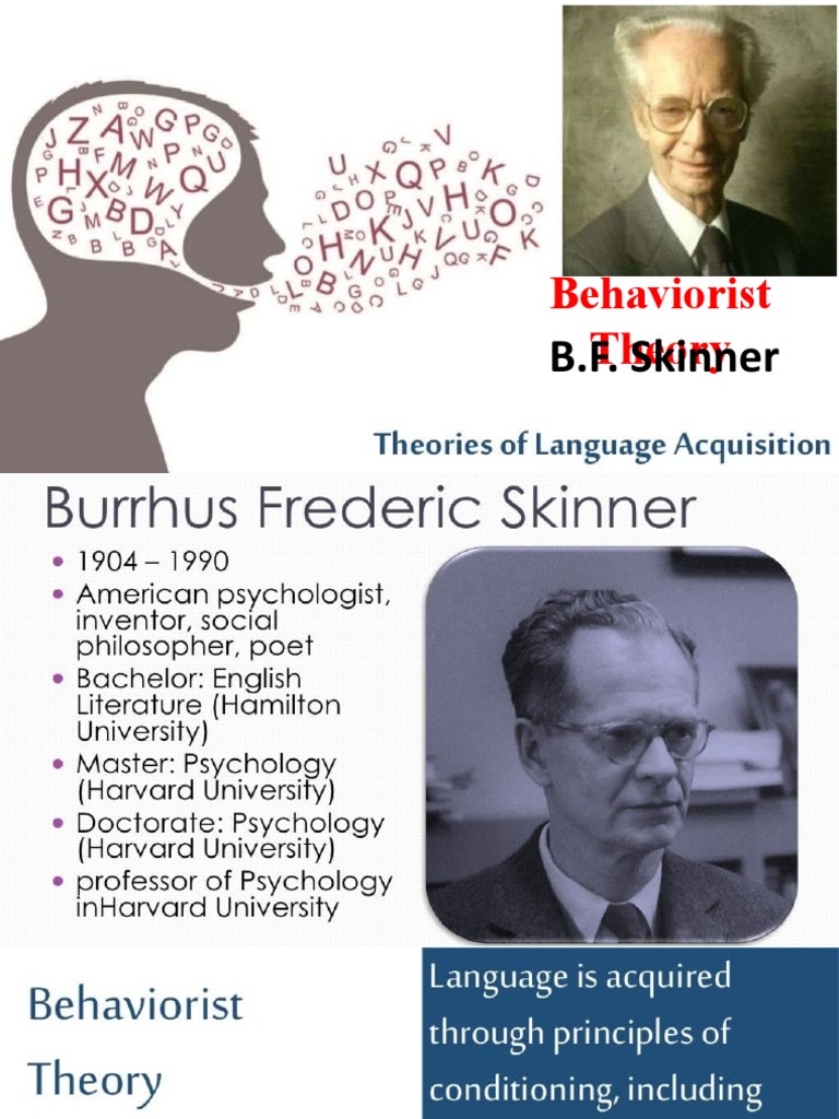 B.F. Skinner Behaviorist Theory | PDF