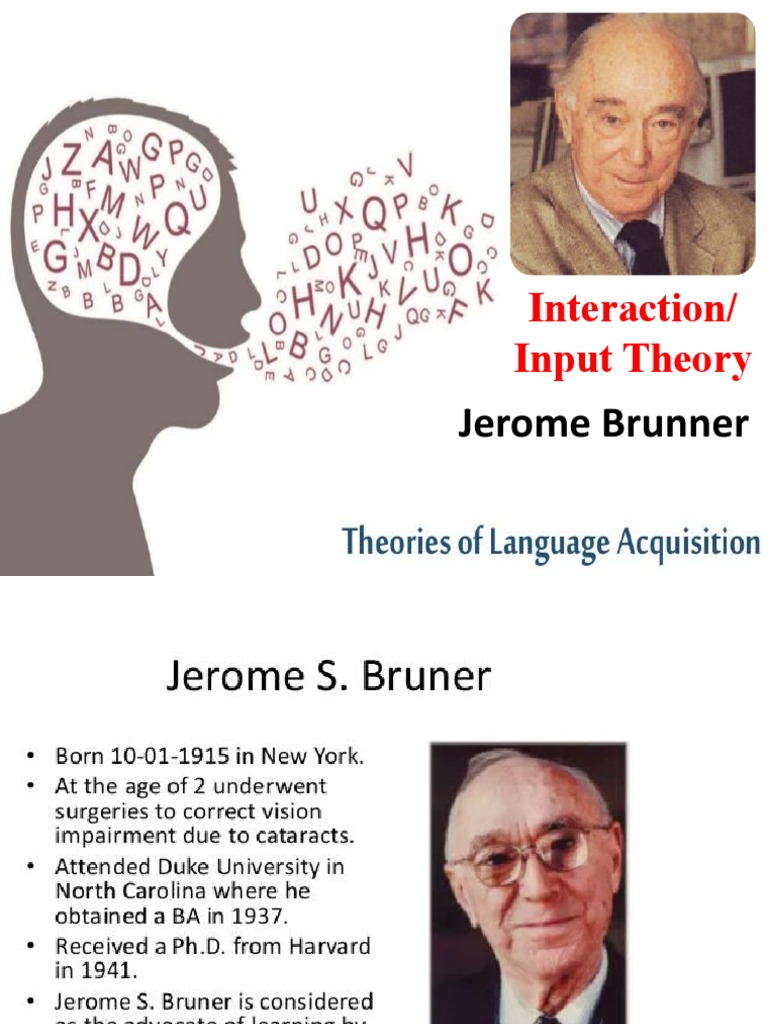 Jerome Bruner Interaction Theory | PDF