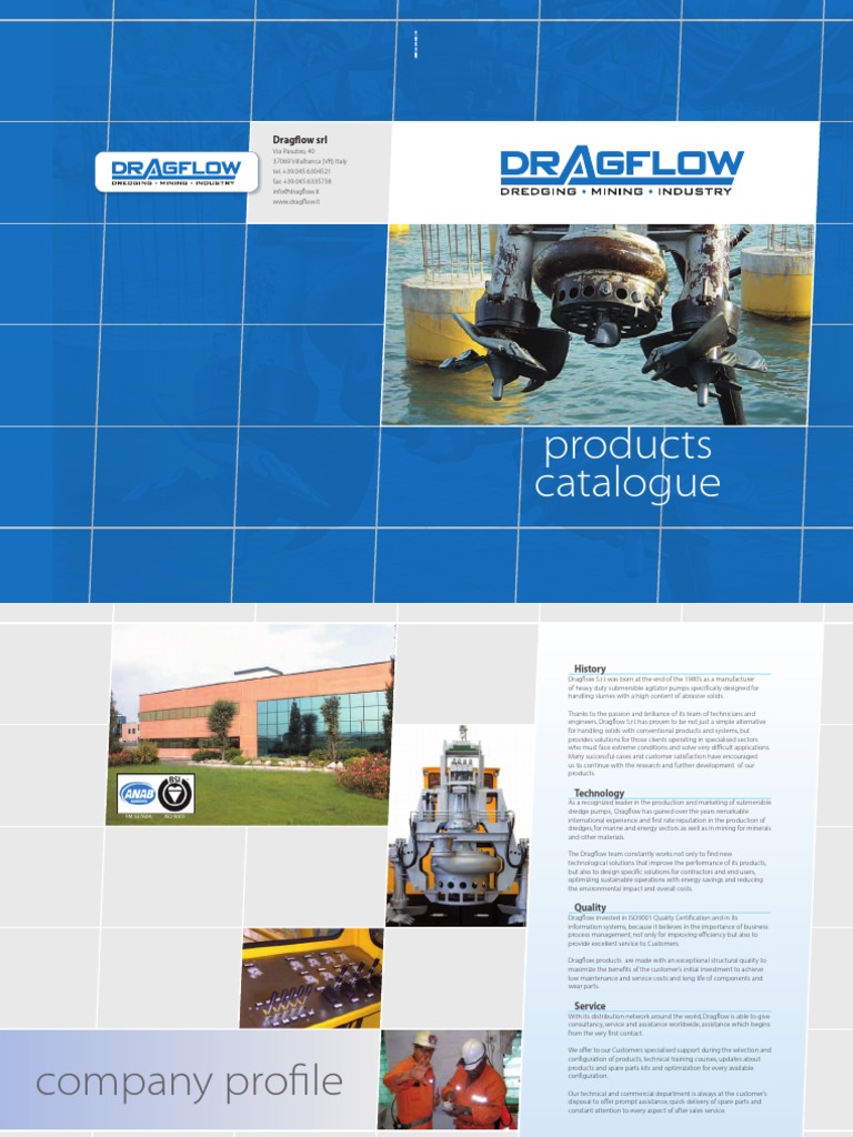 Products Catalogue: Dragflow SRL | PDF | Dredging | Fly Ash