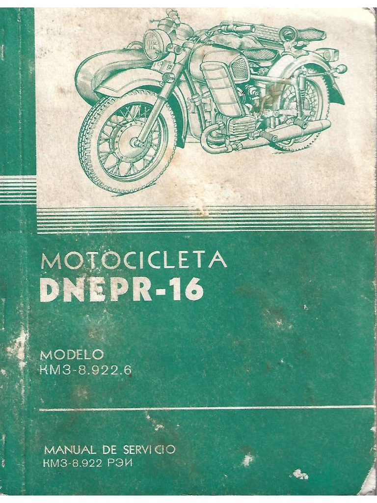Manual Dnepr-16 Con Sidecar ESP | PDF