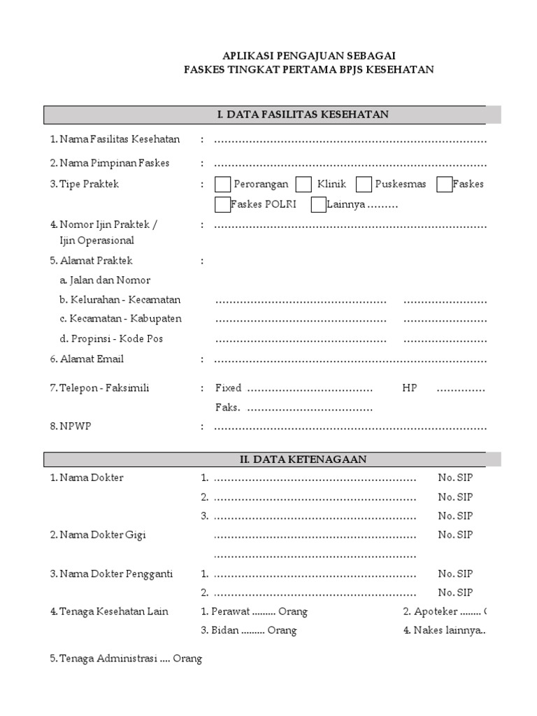 Aplikasi Pengajuan FKTP | PDF