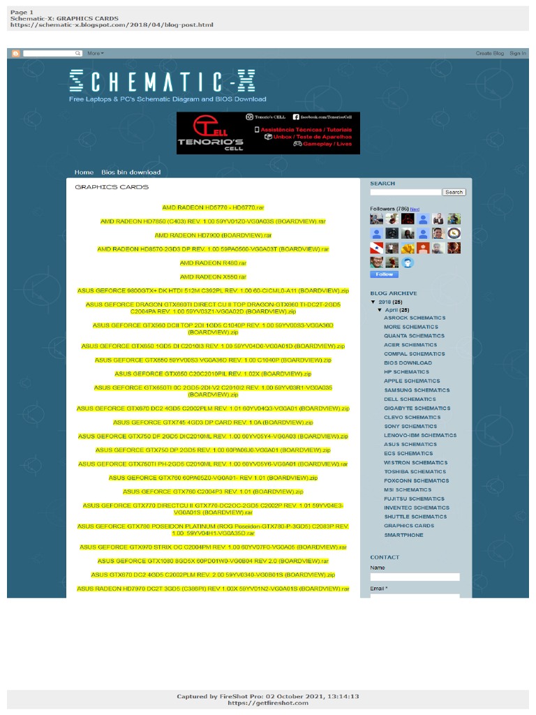 Free Laptops & PC's Schematic Diagram and BIOS Download | PDF | Display ...