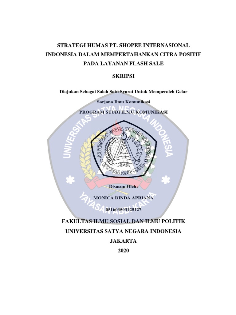 Strategi Humas Shopee untuk Citra Positif | PDF | Karier & Perkembangan ...