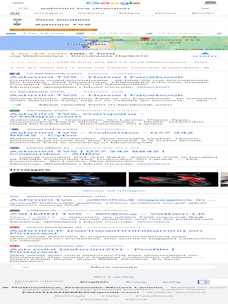 Directions to Ashmini TVS, Kirindiwela | PDF | Computing | Social Media