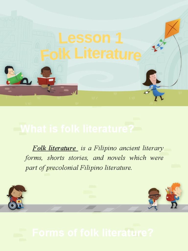 Lesson I and II Folktale and Literary Elements | PDF