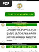 Roles and Functions of Local Government Units | PDF | Devolution ...