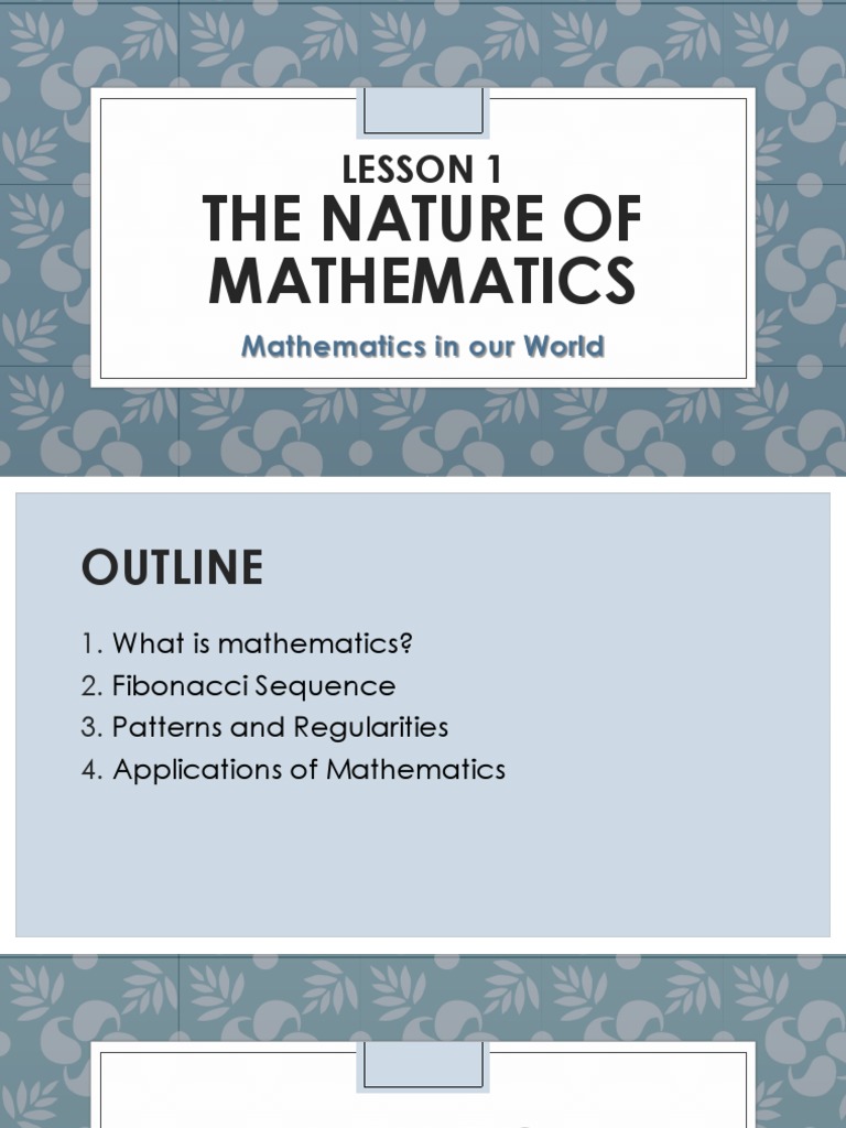 GE 2 MATH 1 Week 1 Topics and Assignment 1 | PDF | Mathematics | Pattern