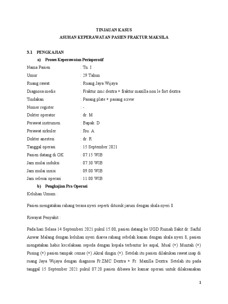 Askep Post Operasi .... Nyeri Akut Ddu | PDF