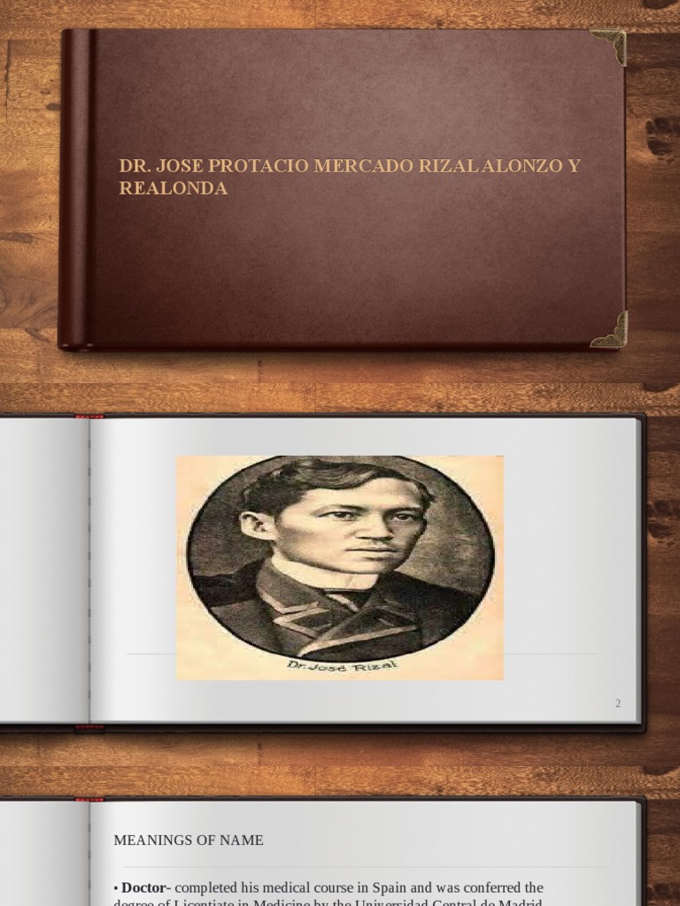 Dr. Jose Protacio Mercado Rizal Alonzo Y Realonda | PDF | Philippines